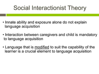 First Language Acquisition Part 1 | PPTX