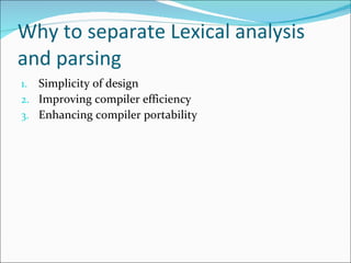 02. chapter 3 lexical analysis | PPT