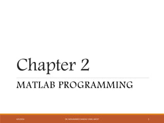 02 MATLAB programming | PPT