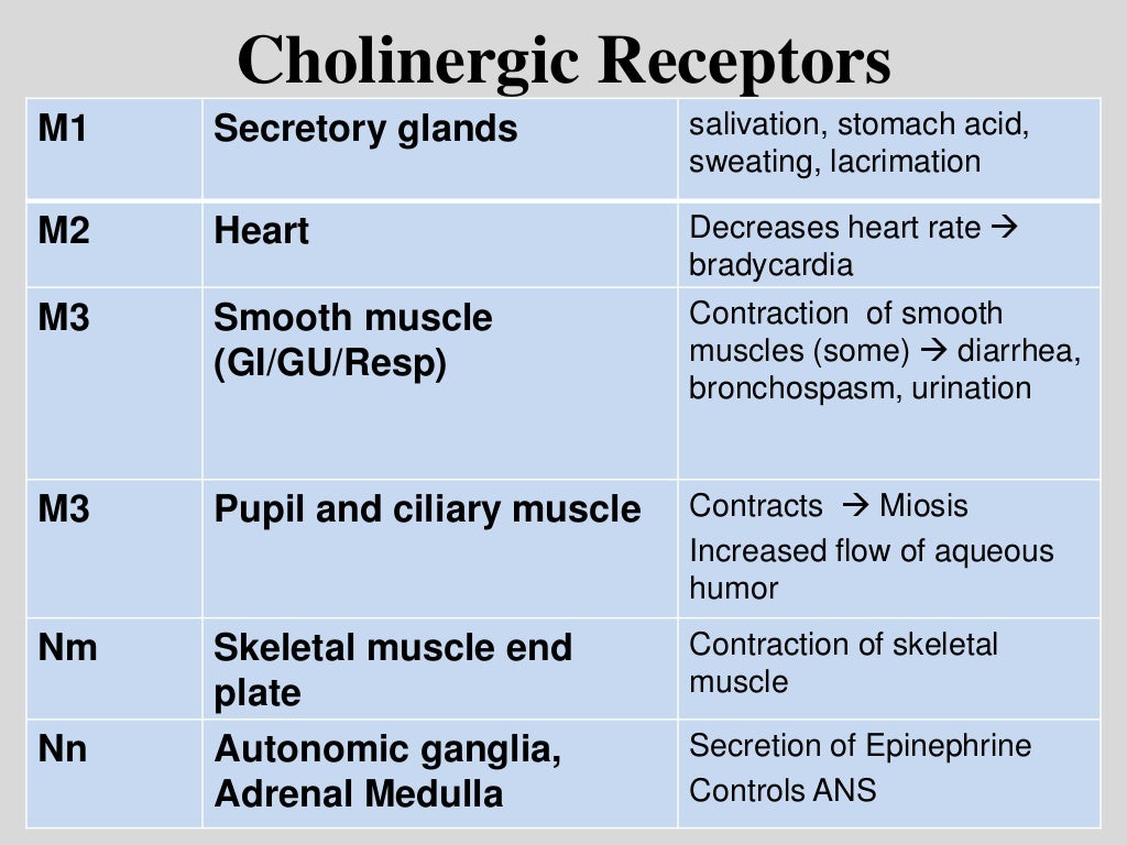 Cholinergic drugs