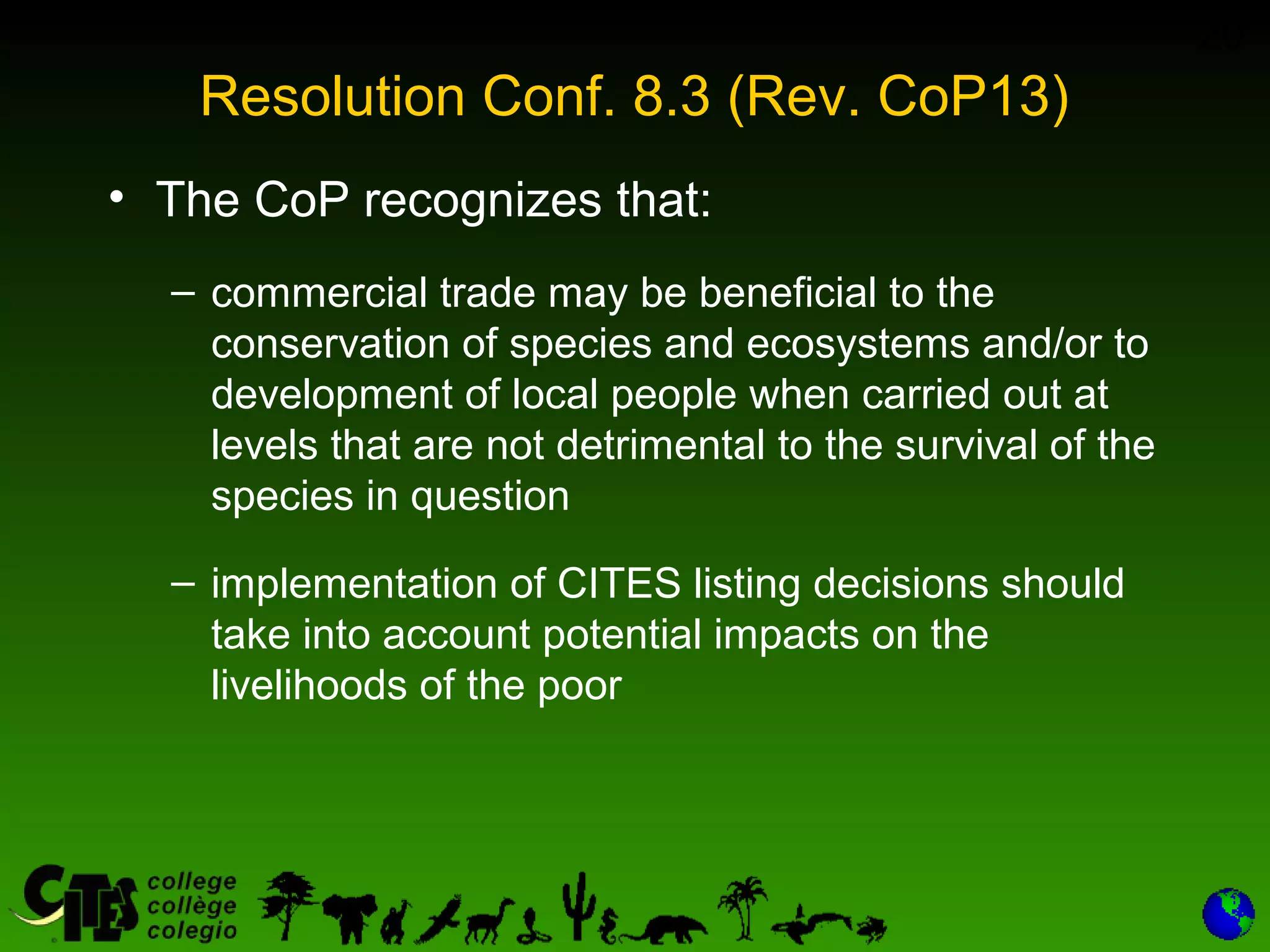 CITES Purpose and Policy | PPT