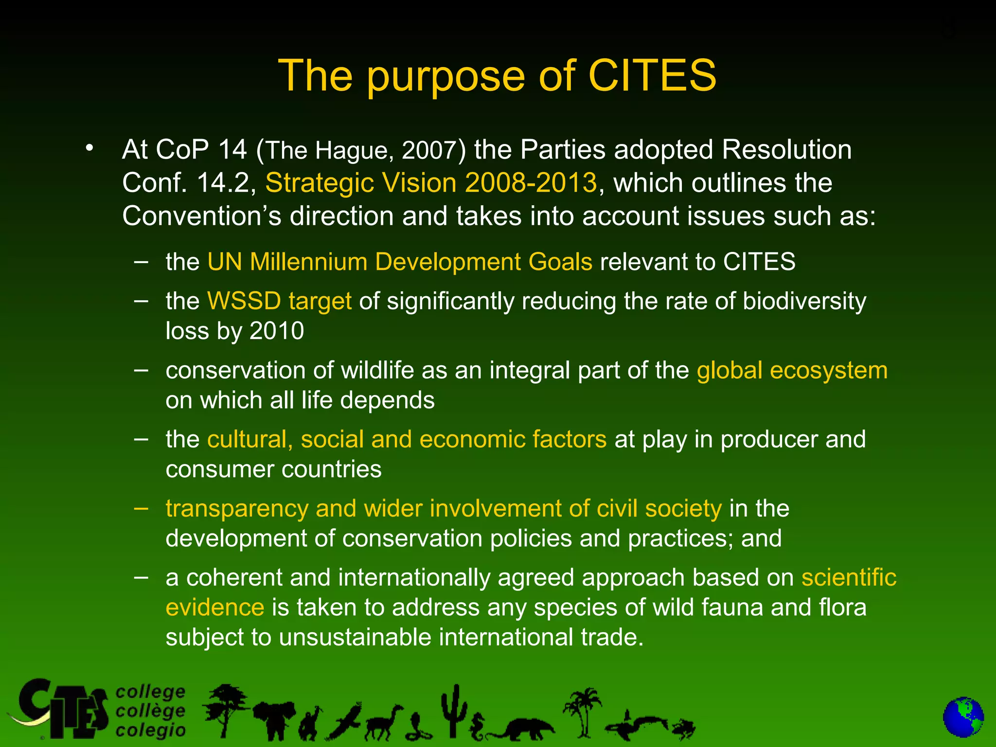 CITES Purpose and Policy | PPT