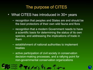 CITES Purpose and Policy | PPT