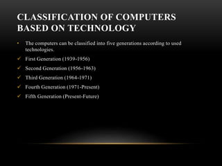 01 classification of computer | PPTX