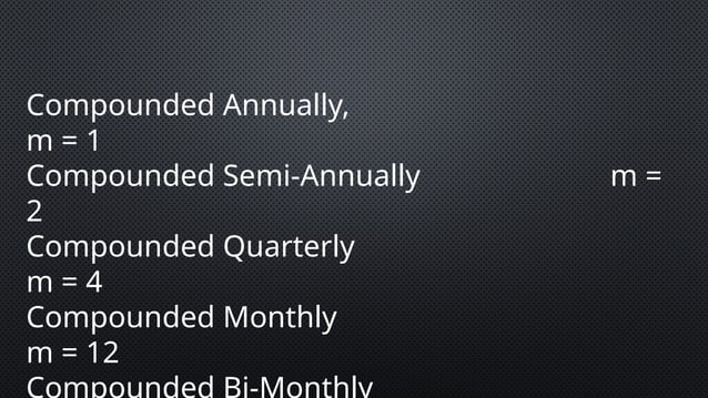 COMPOUND INTEREST PRESENTATION PPT REPORT | PPTX