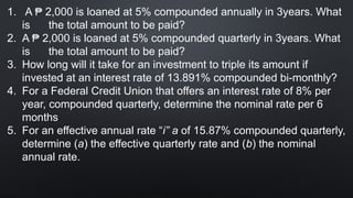 COMPOUND INTEREST PRESENTATION PPT REPORT | PPTX