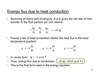 Conservation Of Energy Equation Heat Transfer