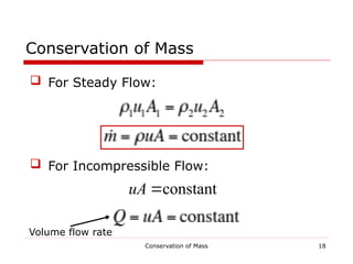 02 - Conservation Of Mass slides lectures from Coventry Uni | PPTX