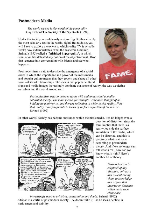 Contemporary Media Issues Intro to Postmodern Media | PDF