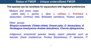 REGIONAL WORKSHOP ON FISHERIES AND MARINE GENETIC RESOURCES AND THEIR ...