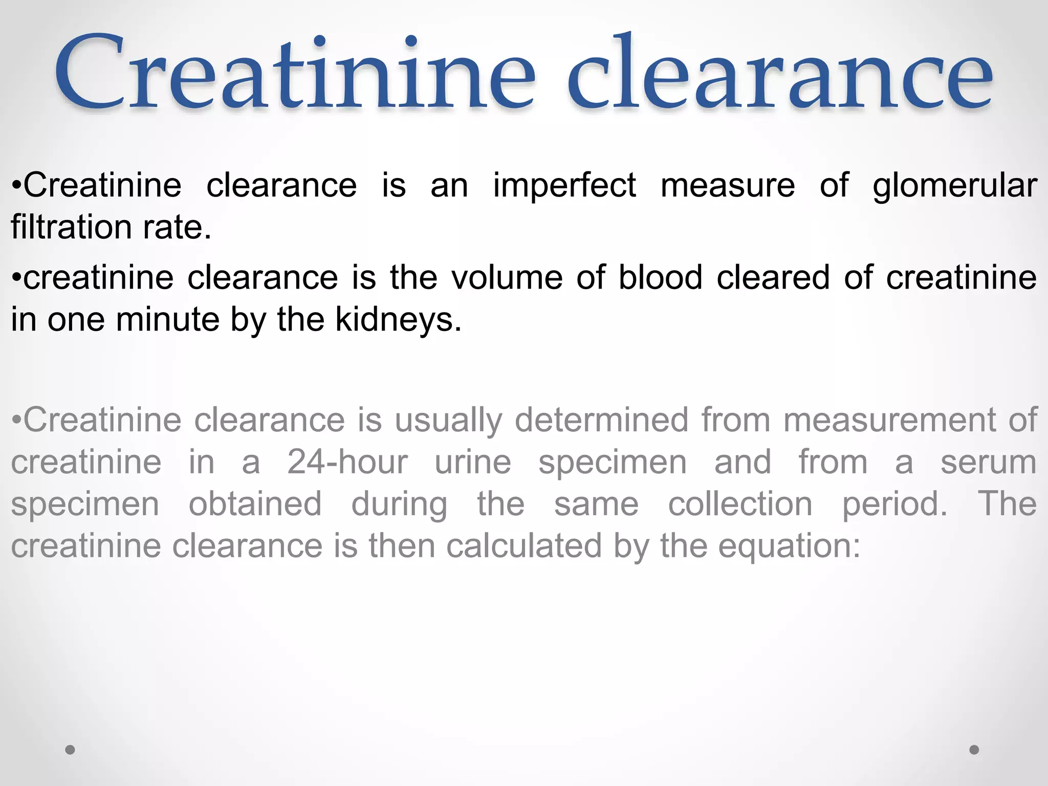 creatinine | PPTX