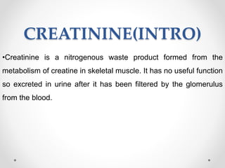 creatinine | PPTX