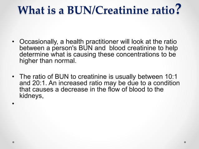 creatinine | PPTX | Lung and Respiratory Health | Diseases and Conditions