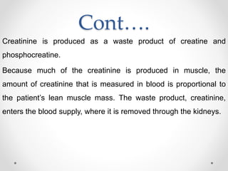 creatinine | PPTX