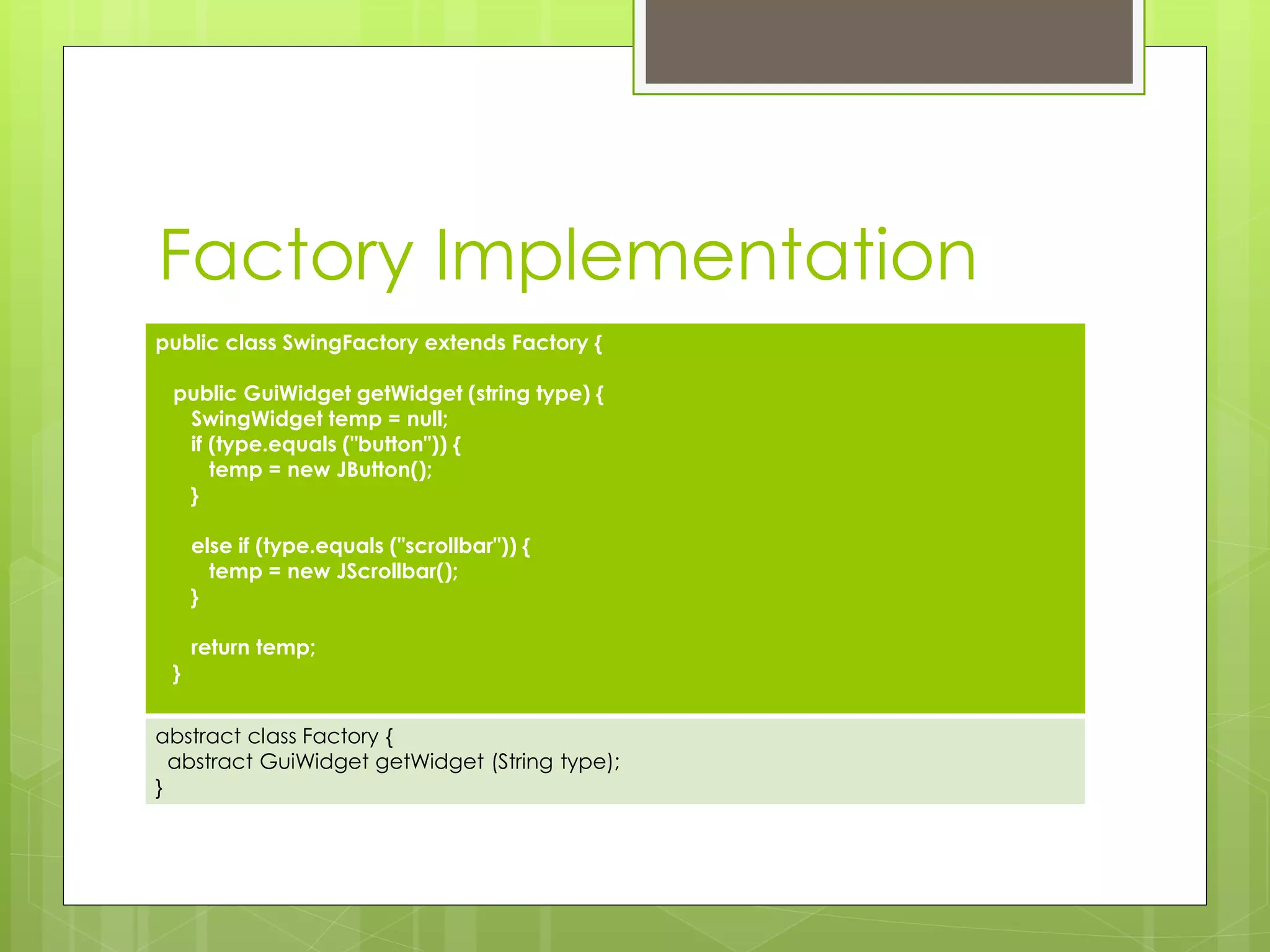 PATTERNS02 - Creational Design Patterns | PPTX PATTERNS02 - Creational Design Patterns | PPTX