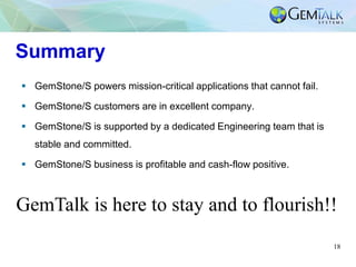 GemTalk Systems Overview | PDF