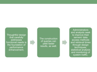02 database oprimization - improving sql performance - ent-db | PPT
