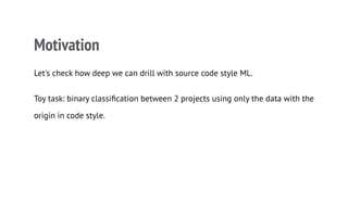 "Source Code Abstracts Classification Using CNN", Vadim Markovtsev ...