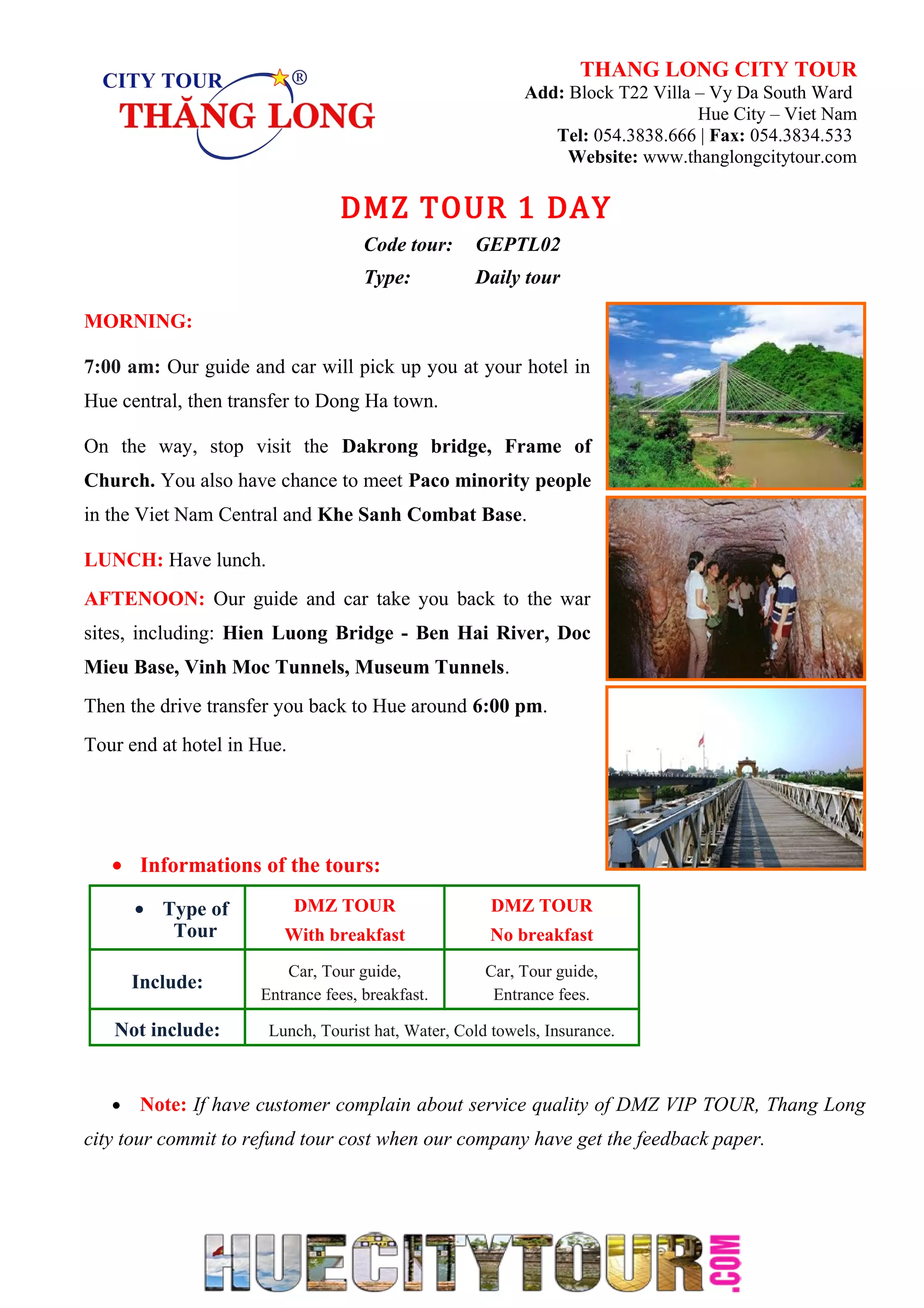 DMZ Tour | DOC