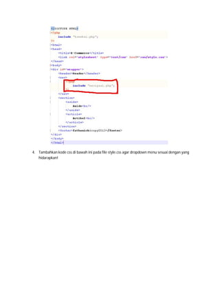 Dropdownmenu PHP | PDF