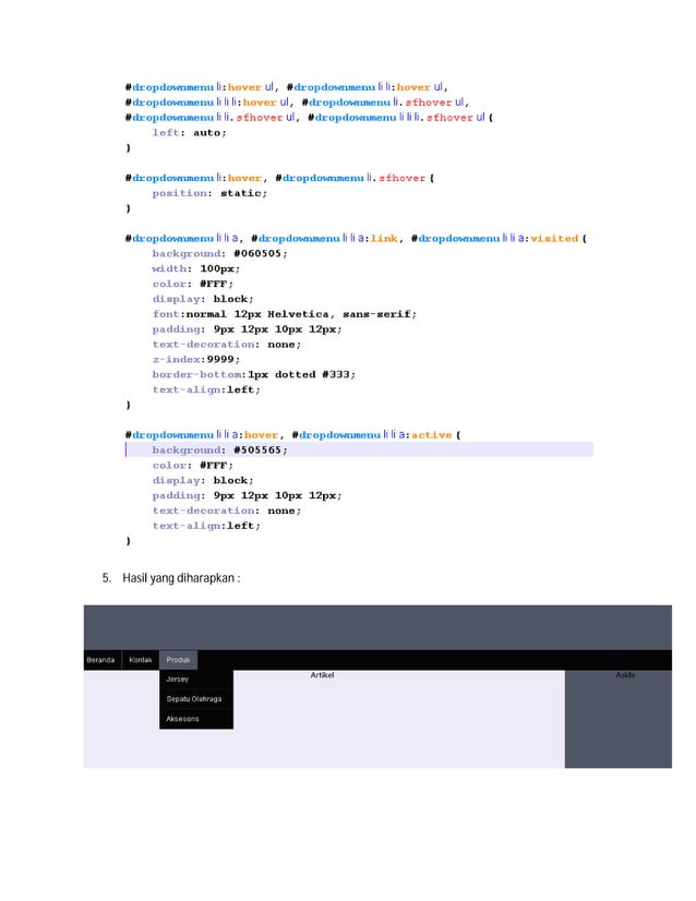 Dropdownmenu PHP | PDF