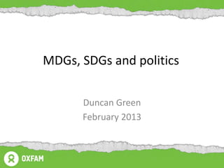Duncan Green, Oxfam - #steps13 | PPTX