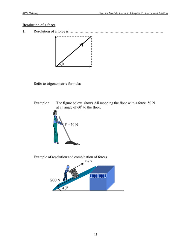 SPM PHYSICS FORM 4 forces and motion | PDF | Physics | Science