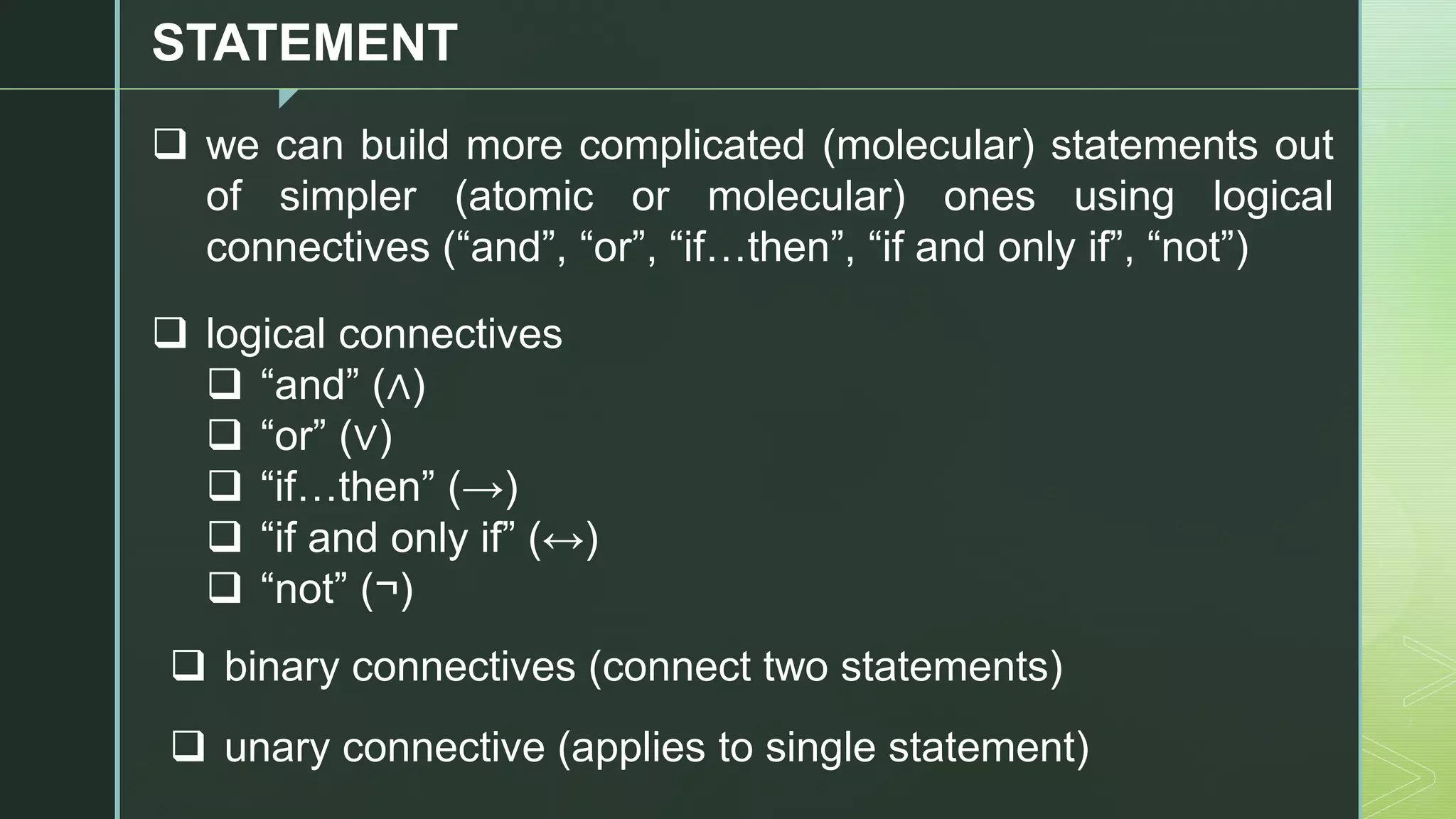 Formal Logic Lesson 1 Introduction To Logic Pdf Programming