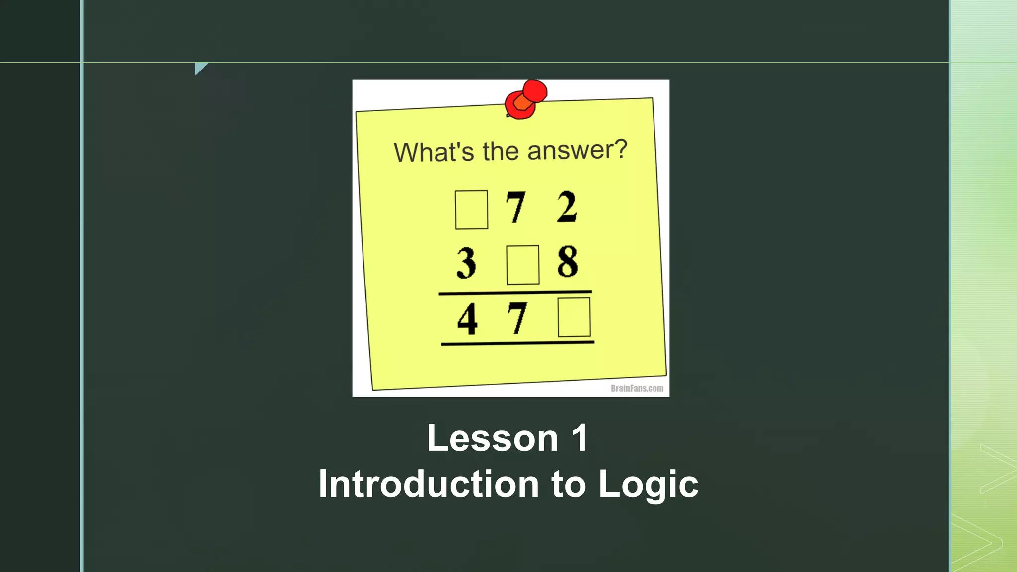 Formal Logic Lesson 1 Introduction To Logic Pdf Programming 2755