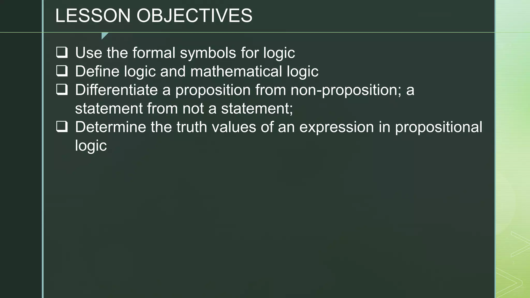 Formal Logic Lesson 1 Introduction To Logic Pdf Programming 3119