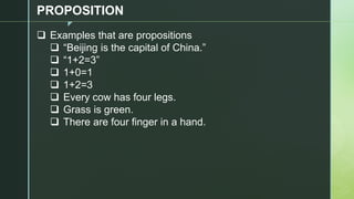 Formal Logic - Lesson 1 - Introduction to Logic | PDF | Programming ...