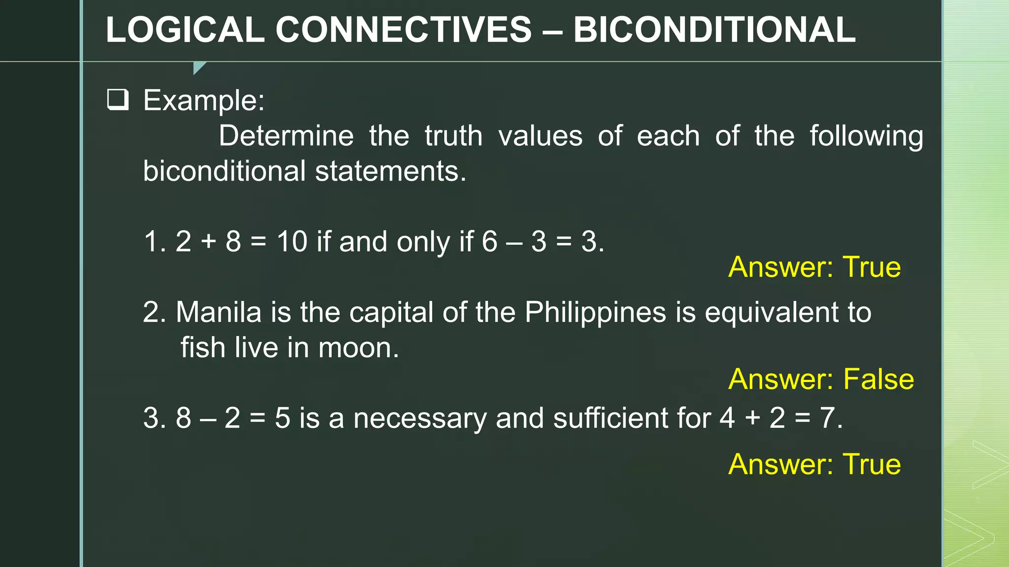Formal Logic - Lesson 2 - Logical Connectives | PDF | Programming Languages | Computing