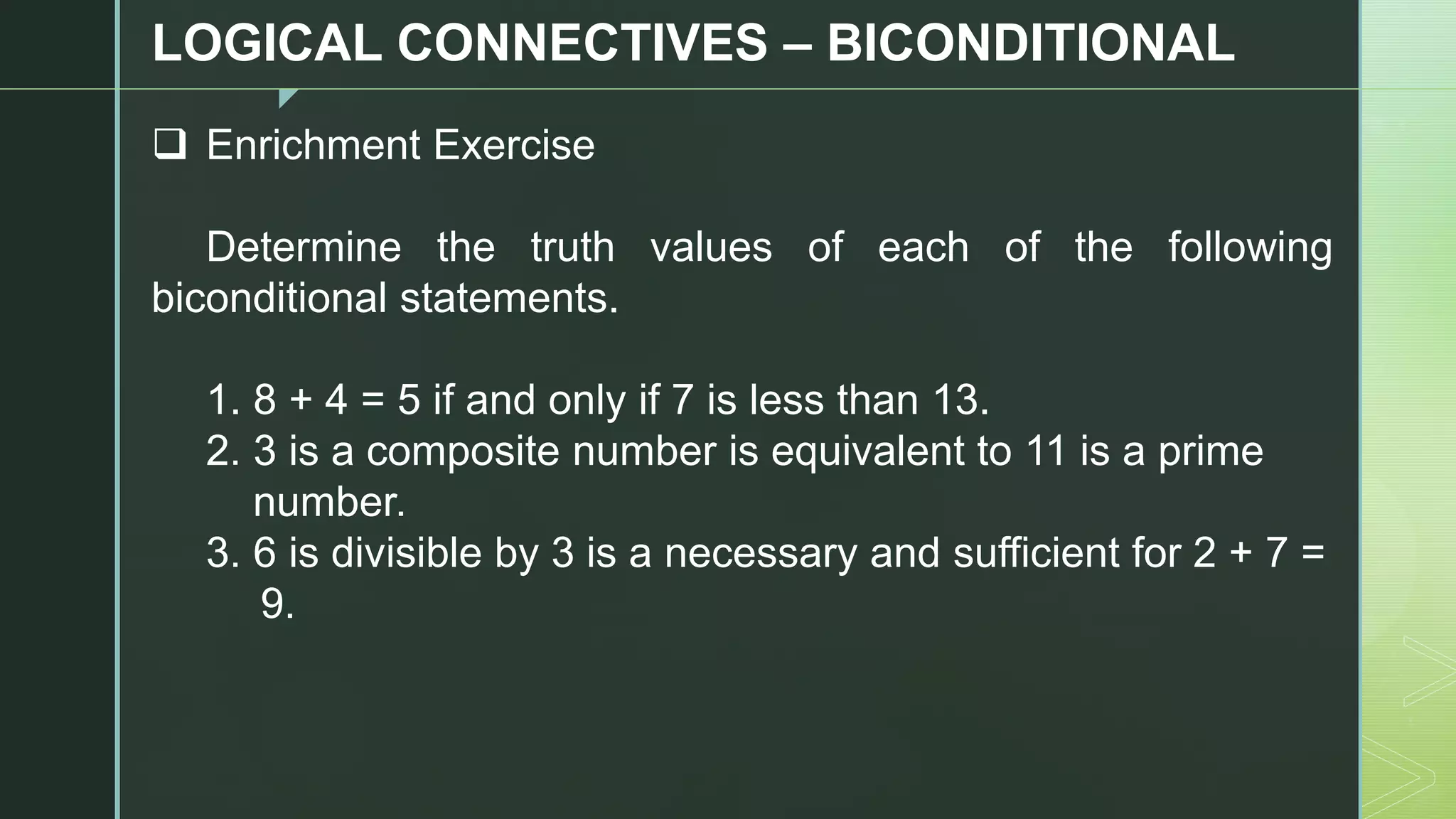 Formal Logic - Lesson 2 - Logical Connectives | PDF
