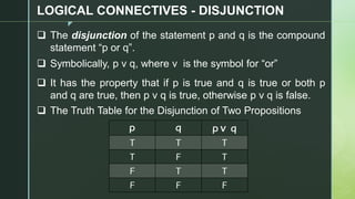 Formal Logic - Lesson 2 - Logical Connectives | PDF