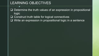Formal Logic - Lesson 2 - Logical Connectives | PDF