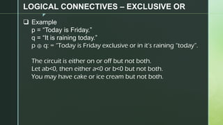 Formal Logic - Lesson 2 - Logical Connectives | PDF