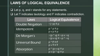 Formal Logic - Lesson 5 - Logical Equivalence | PDF
