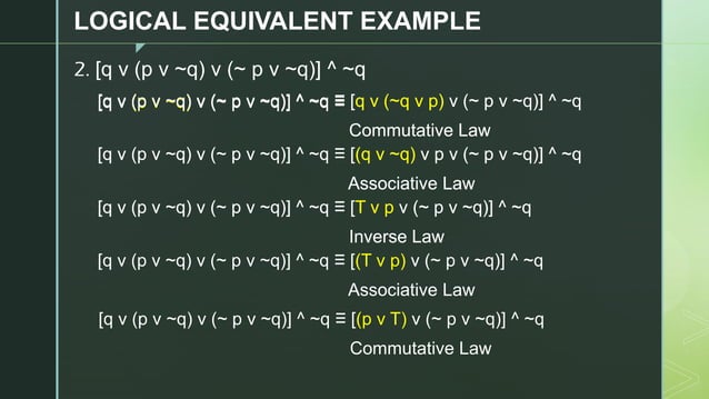 Formal Logic - Lesson 5 - Logical Equivalence | PDF