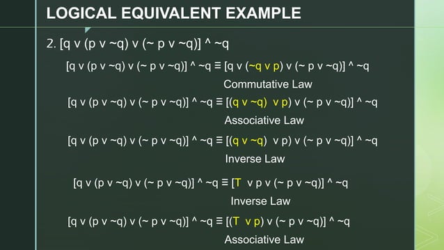 Formal Logic - Lesson 5 - Logical Equivalence | PDF
