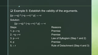 Formal Logic - Lesson 7 - Rules of Inference | PDF