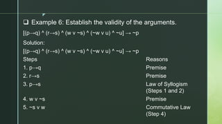 Formal Logic - Lesson 7 - Rules of Inference | PDF