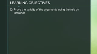 Formal Logic - Lesson 7 - Rules of Inference | PDF