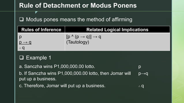 Formal Logic - Lesson 7 - Rules of Inference | PDF