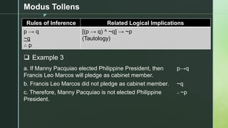 Formal Logic - Lesson 7 - Rules of Inference | PDF