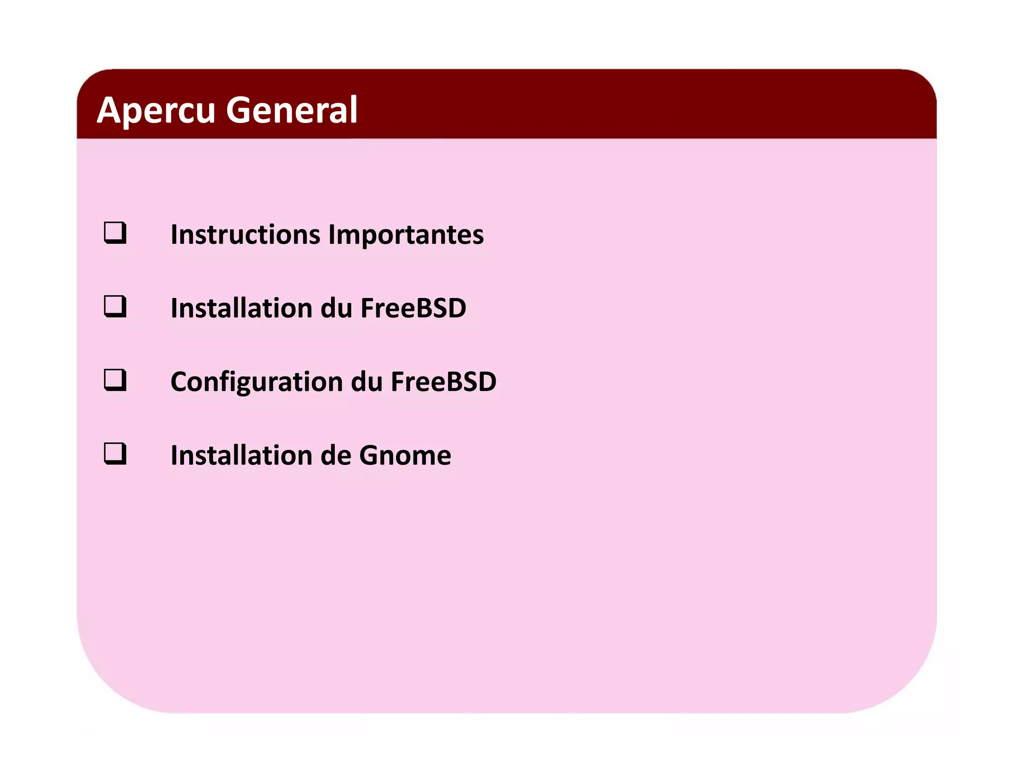02 free bsd installation | PPT