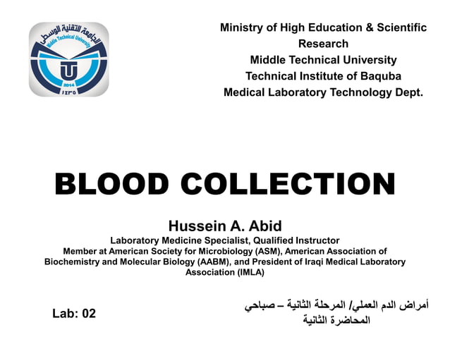 Blood sample collection | PDF | First Aid | Injuries