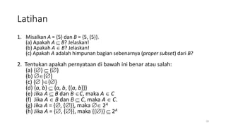 Penerapan Himpunan Matematika Diskrit Informatika | PDF