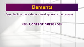 Introduction to HTML: Overview and Structure | PPTX
