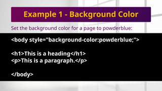 Introduction to HTML: Overview and Structure | PPTX
