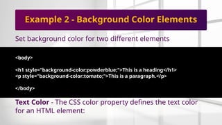 Introduction to HTML: Overview and Structure | PPTX